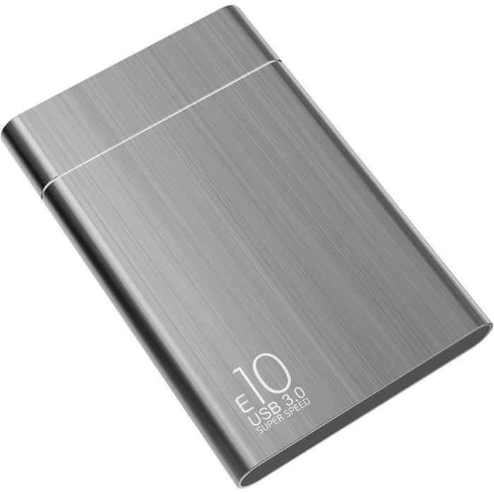 Disque Dur Externe Usb 3.0 Ultra Fin Tout-Aluminium Stockage Hdd Pour ...