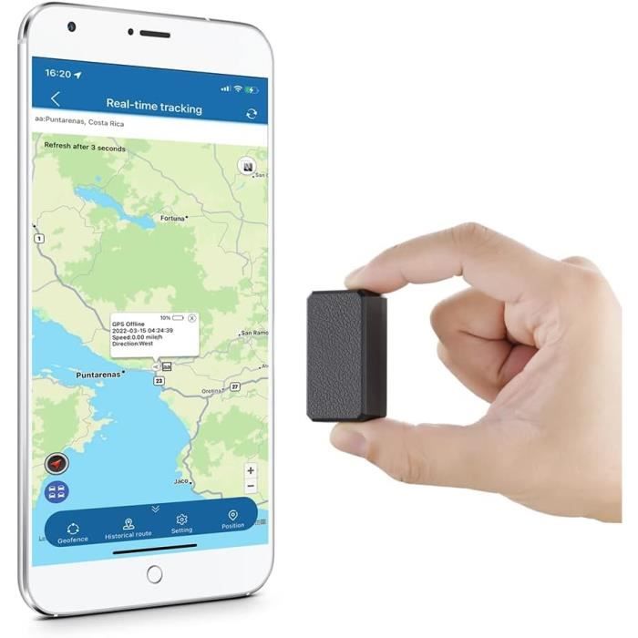 Mini Traceur Gps Voiture Suivi En Temps Réel Tracker Gps Pour Moto Vélo ...