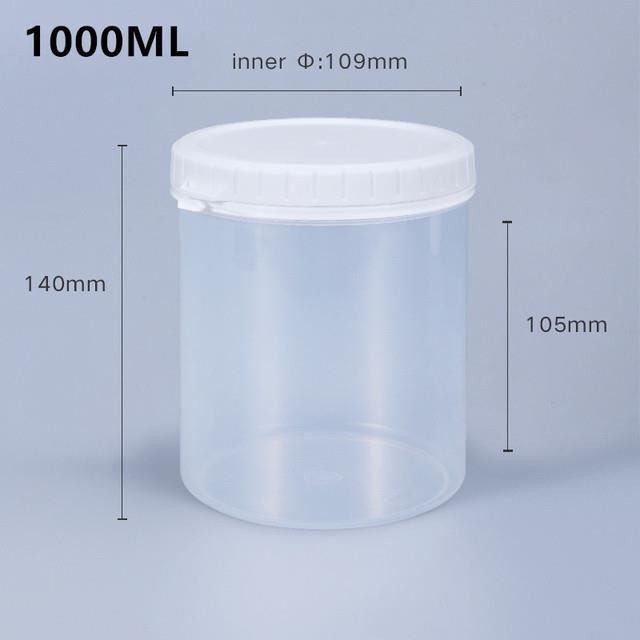Bocal en verre,1L translucent--Bocal Vide En Plastique De 1000ml Avec ...
