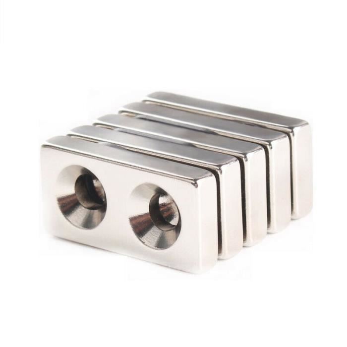 60x20x5mm-1pcs - Aimant Surpuissant Rectangulaire En Néodyme Avec ...
