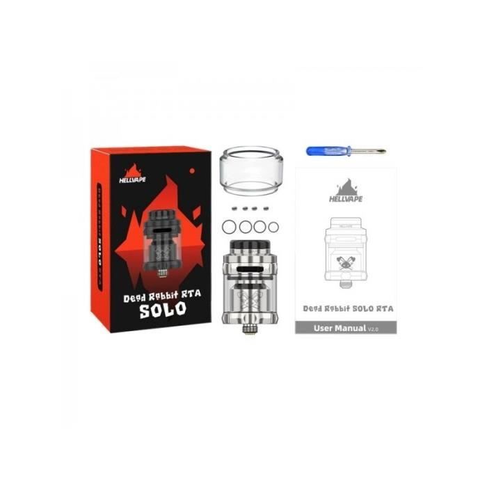 HELLVAPE - Dead Rabbit Solo RTA - Matte Black - Cdiscount Au quotidien