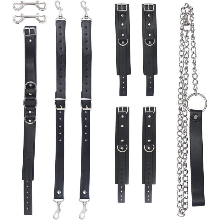 Bdsm Sex Bondage Set Chien Esclave Avec 4 Menottes Menottes Cheville ...