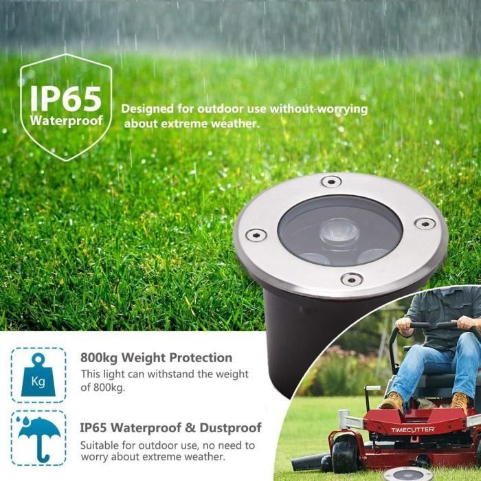 Spot Encastrable Exterieur, 4 Pack Spot Led Encastrable Exterieur 3W ...