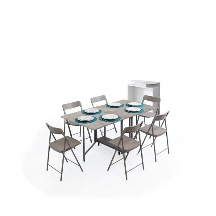 Table Console Extensible Avec Chaises Intgres