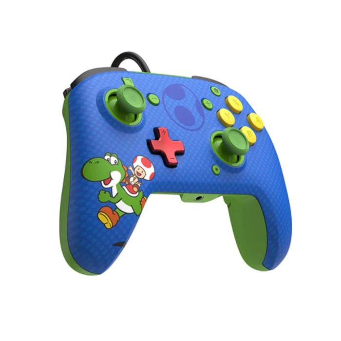 Manette de jeu - PDP - REMATCH Yoshi - Filaire - Nintendo Switch - Noir ...
