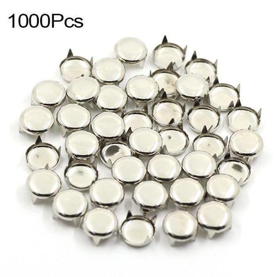 Sliver-6MM -Rivets ronds en métal,4 pointes et clous à griffes ...