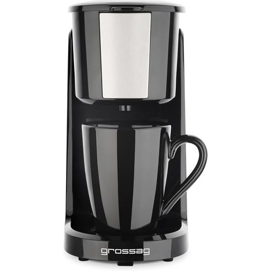 Cafetière Simple 1322 Ka 8.17 En Acier Inoxydable Noir -1 Tasse ...