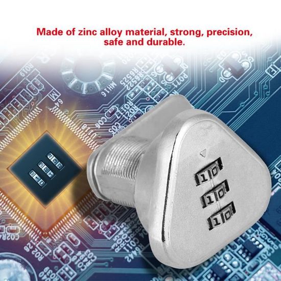 Verrouillage par code Serrure codée de sécurité de mot de passe d'alliage de Zinc d'armoire de ...