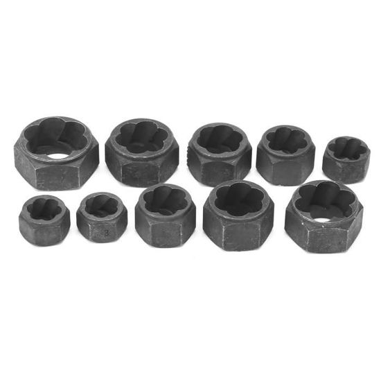 Qiilu extracteur de boulon d'écrou endommagé 10 pièces extracteur d ...