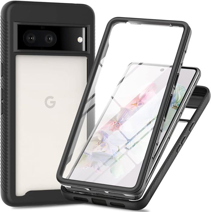 Coque pour Google Pixel 7 Pro, Protection d'écran intégrée ultra-mince ...