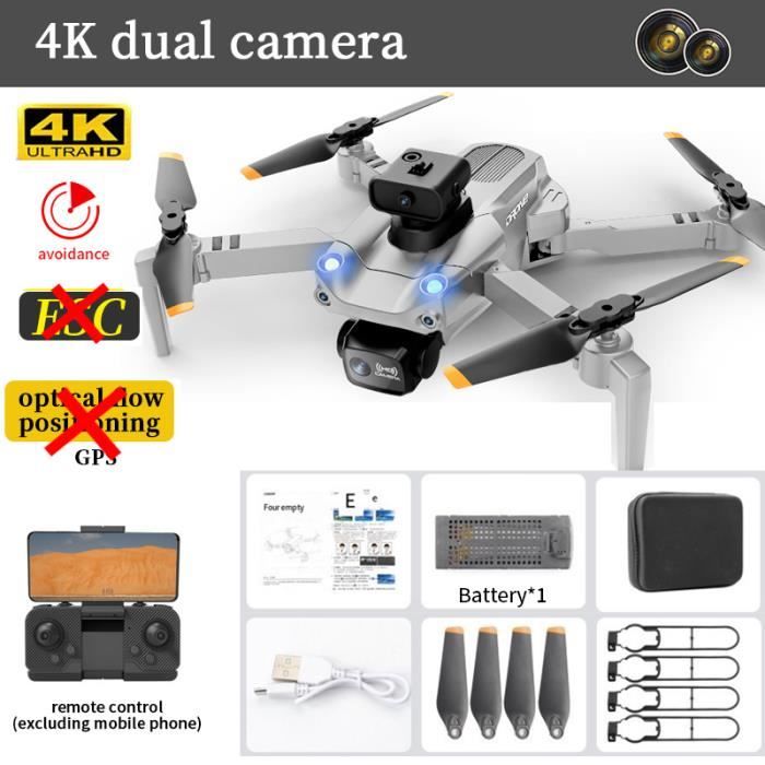 Gris 4K - Mini Drone Professionnel 4k Avec Caméra Grand Angle Hd 2022 P ...