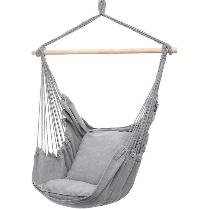 Hamac Assis Suspendu, Hamac Fauteuil Suspendu Avec 2 Oreiller, Siège ...