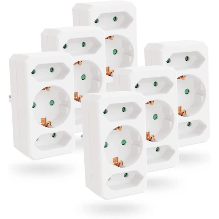 6X multiprise Electrique avec Max 3500W - Prise Electrique - Prise ...