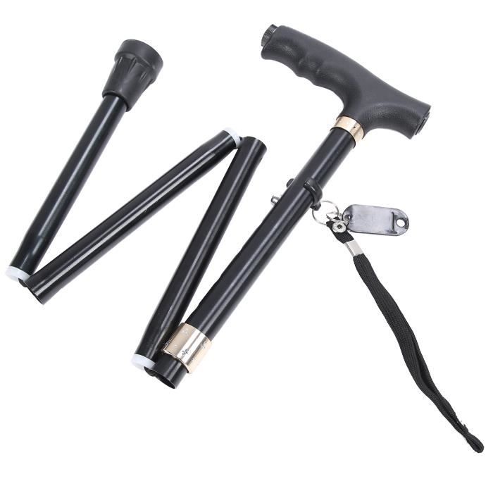 Canne pliante Canne de marche pliable pour personnes âgées Canne de ...