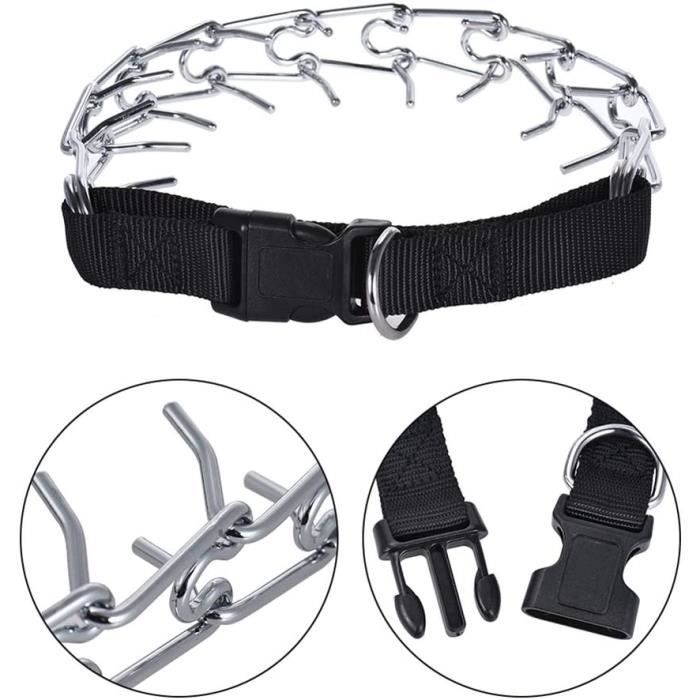 Chaîne Collier Étrangleur à Pointe Torquatus Laisse avec Verrou Collier ...