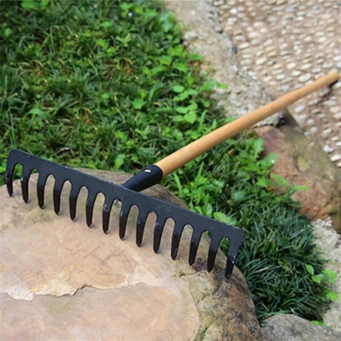 Râteau,Mini râteau de jardin en acier au carbone Super robuste, outils ...