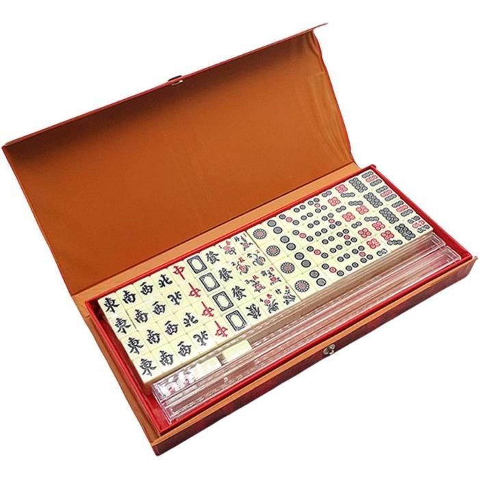 Portable Mahjong Tile Set Mahjong Game Set Avec Étui De Transport Jeux ...