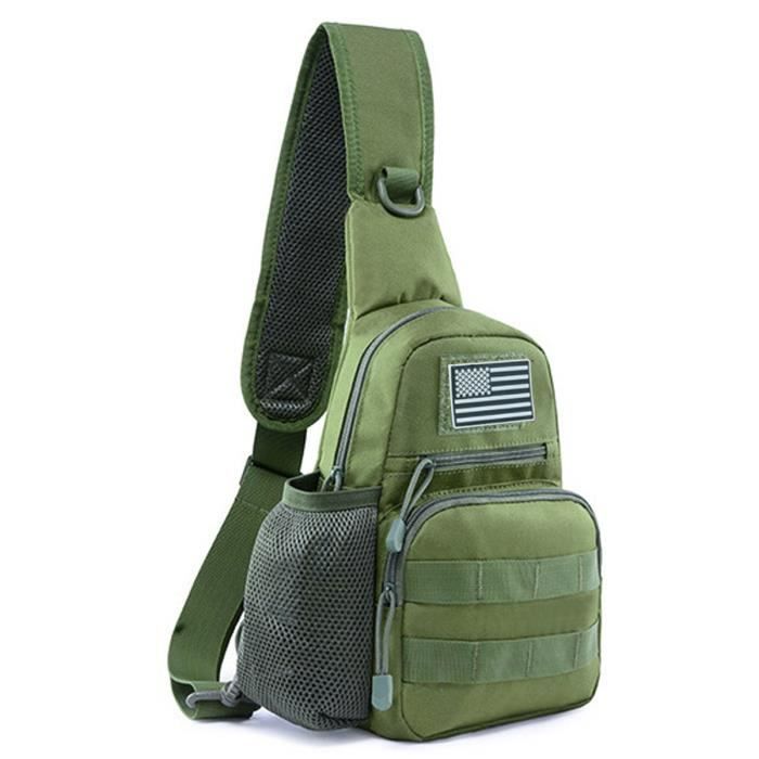 Militaire Tactique Pack Sac À Bandoulière Étanche Sac De Poitrine En ...