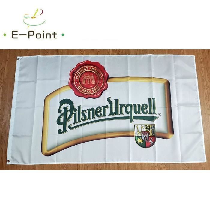 Pilsner Urquell Beer Flag 3ft * 5ft (90 * 150cm) Taille Décorations De ...