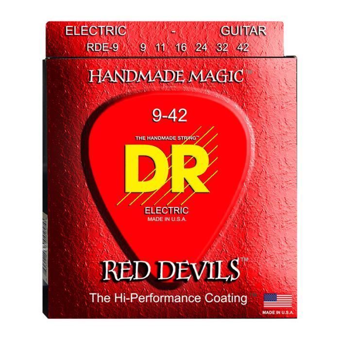 DR RDE-9 - Red Devils - RED, jeu guitare électrique, Light 9-42 ...