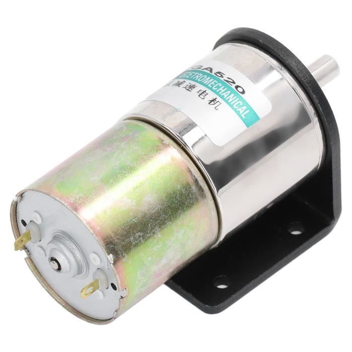 Moteur électrique 12V - EJ.LIFE - 37GA520 - 10W - Réversible - Alliage ...