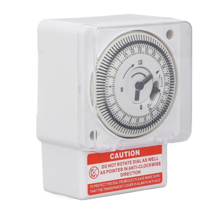 Commutateur horaire mécanique Minuterie Mécanique AC220V 15 Minutes ...