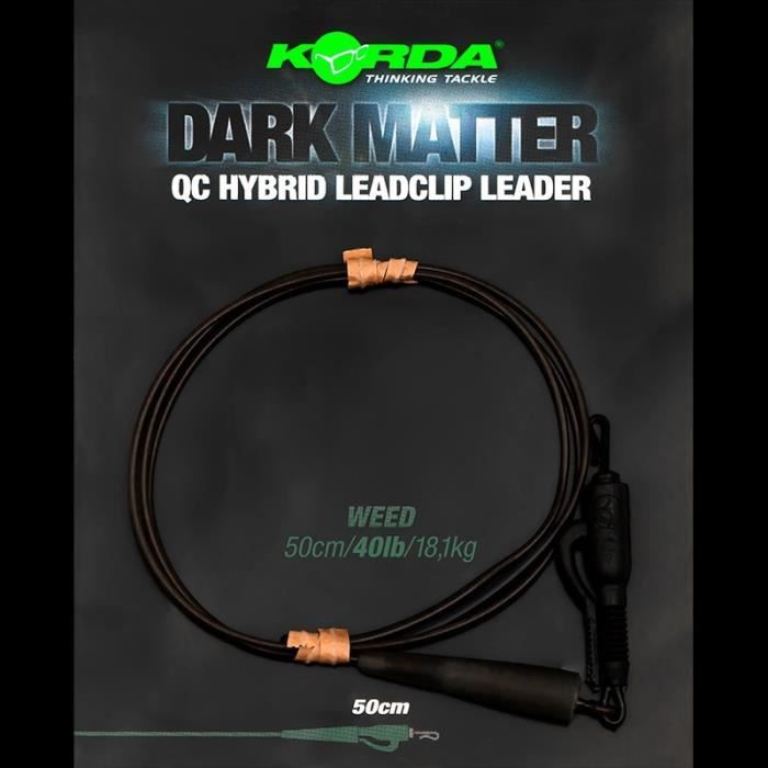 Bas de ligne Korda Dark Matter Leader QC Weed - marron foncé - 50 cm ...