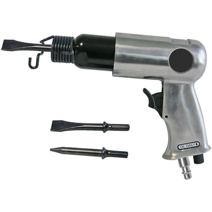 Marteau burin pneumatique - MECAFER - 150mm - 4500 coups/min - 130L/min ...