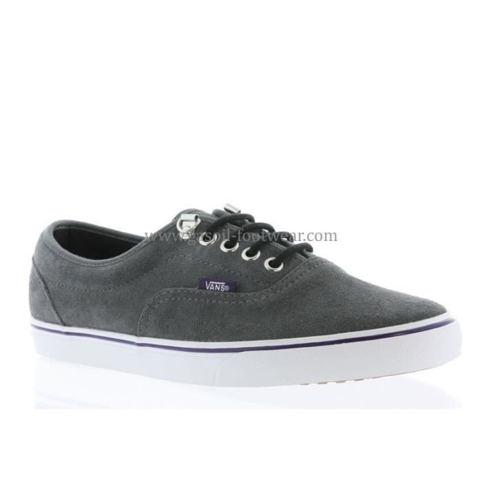 Chaussure Vans lpe en daim gris. Gris Charcoal - Cdiscount Chaussures