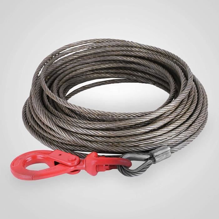 Mophorn Corde de Levage 30m Corde de Forêt 2t Corde de Levage Cable ...
