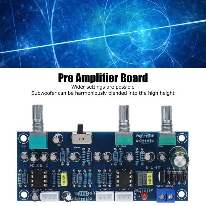Pré-carte de subwoofer Subwoofer Pre Board 2.1 Channel 2.0 Full Tones ...