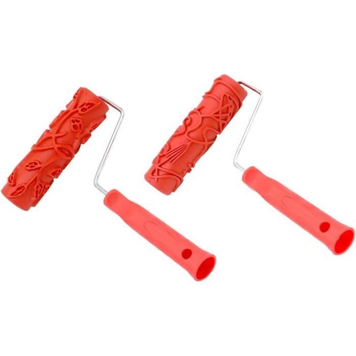 Rouleau à Peinture Relief - TRAHOO - Rouleau Raclette Empaistic Floral ...