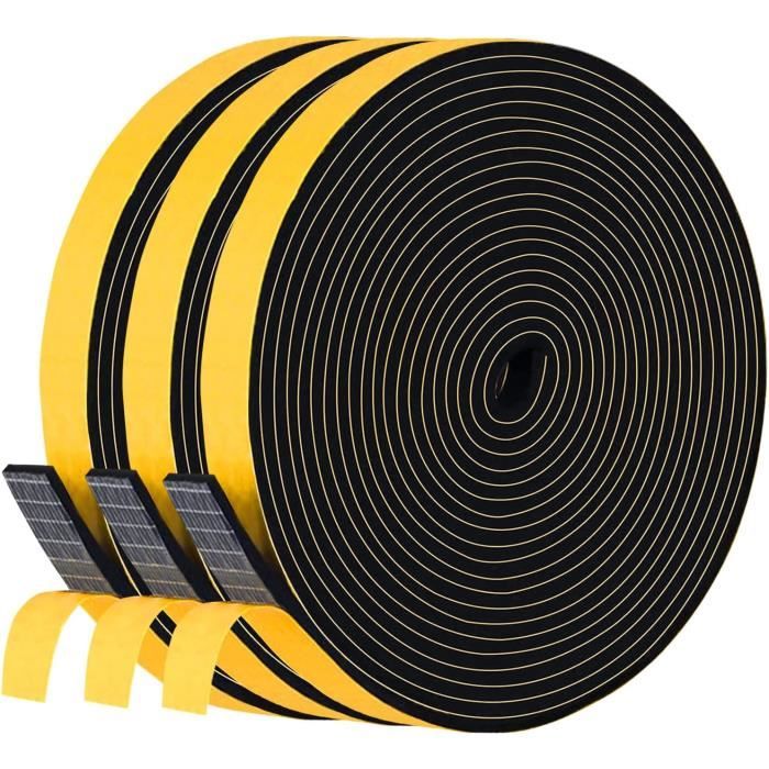 Lot De 3 Rouleaux De Ruban D'Étanchéité Autocollant Pour Portes ...