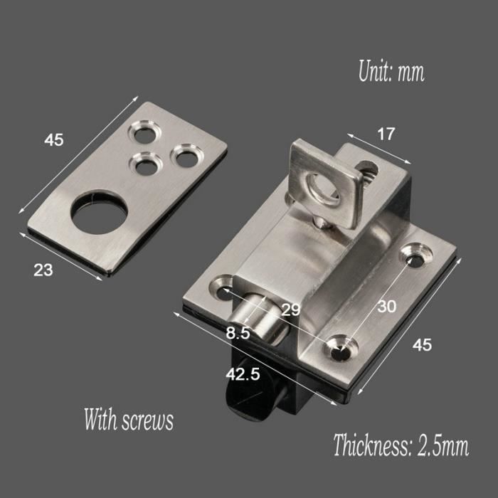 SERRURE - BARILLET ,type2--Loquet automatique à fermeture automatique ...