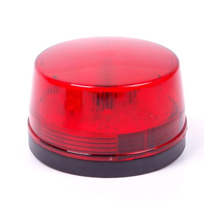 Red Alarme de sécurité stroboscopique 12V lumière LED bleuerougejaune ...