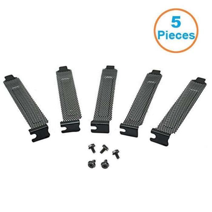 CS-06925-Couvercle de fente PCI en acier dur noir avec vis. plaque de ...