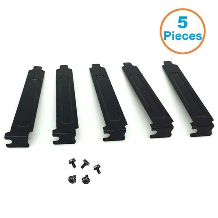 CS-06925-Couvercle de fente PCI en acier dur noir avec vis. plaque de ...