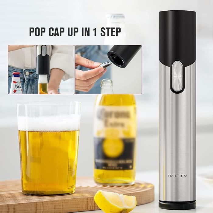 CIRCLE JOY Ouvre-Bouteille électrique pour Vin et Bière Ouvre-Vin ...
