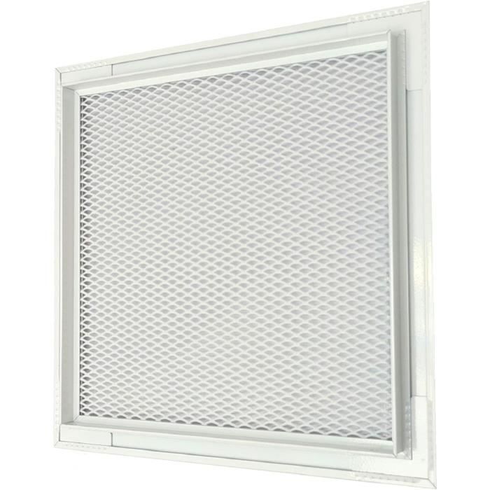 Grille d'Aération en Aluminium Perforé avec Filet Métallique ...