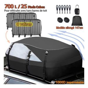 Coffre de toit voiture étanche 600 L - Cdiscount Auto