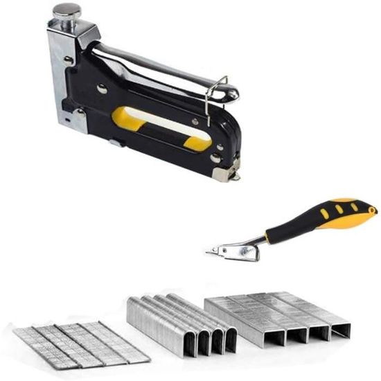 3 En 1 Set Agrafeuse Murale,Clous Et Dégrafeuse & 1800 Agrafes ...