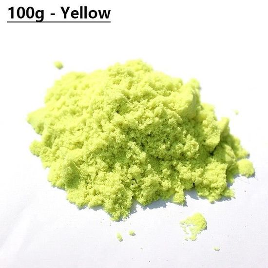 100g-Sable jaune - Jeu de sable magique éducatif pour enfants, arène ...