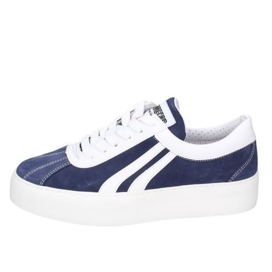 MECAP Baskets Sneakers Femme Bleu Daim BD250 Bleu - Cdiscount Chaussures