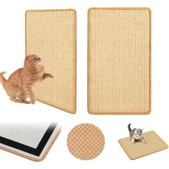 2-Packtapis Griffoir Chat Canapé Avec Velcro Tapis Griffoir Chat Sisal ...