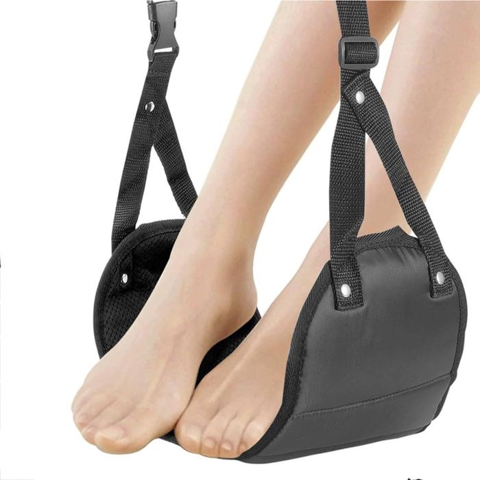 Repose-pieds d'avion 2 pièces, hamac de pied portable pour voyage en ...