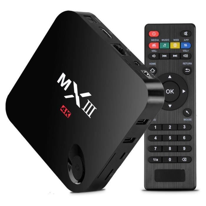 MXIII MX3 4K Quad Core 2 + 8G Android 4.4 MINI PC TV Box TPT50720024A_1909 - Cdiscount TV Son Photo