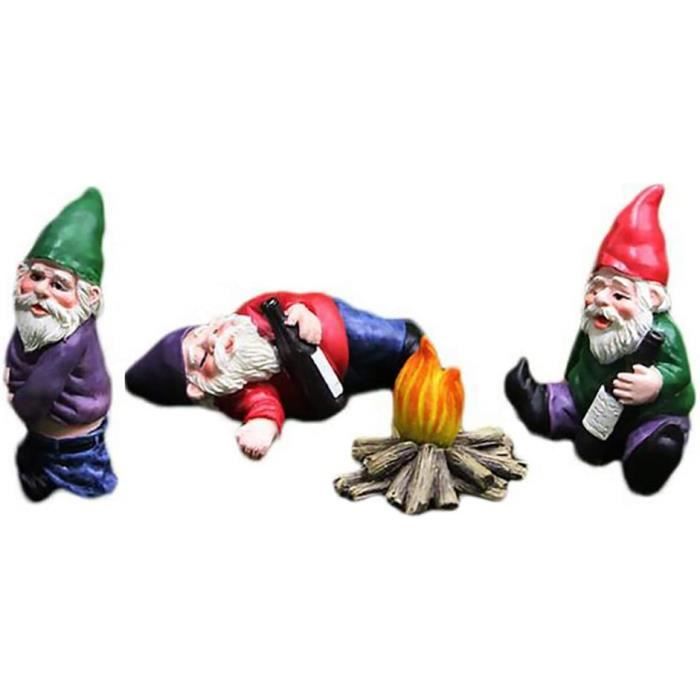 Statue De Nain Sculpture De Nain De Jardin Ornement De Pelouse Décor ...