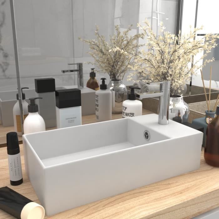 Meuble Déco,Lavabo de salle de bain Lavabo Vasque -avec trop-plein ...