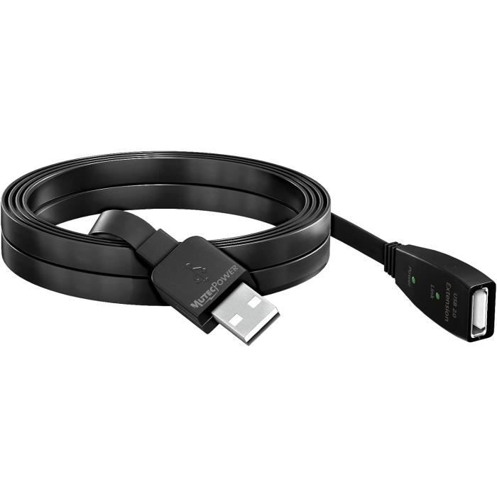 5M Ultra Plat Câble Usb 2.0 Mâle À Femelle Avec Chipset A Extension ...