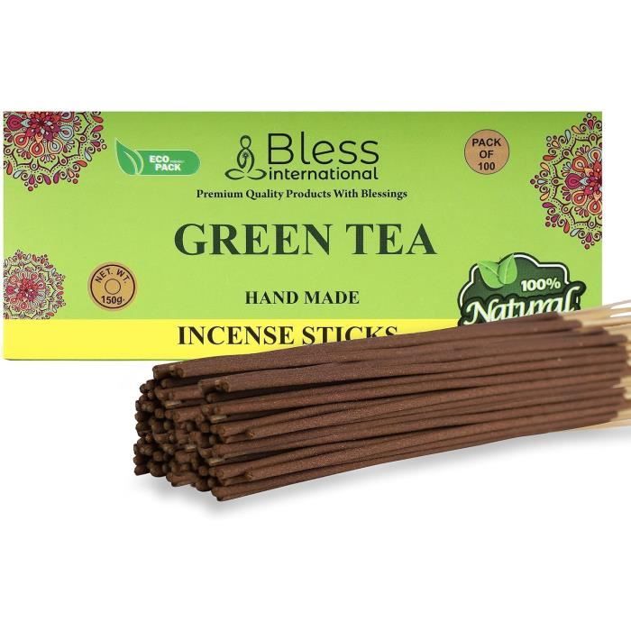 Bless-Green-Tea-Incense Bâtonnets D'Encens Faits À La Main, Produits ...